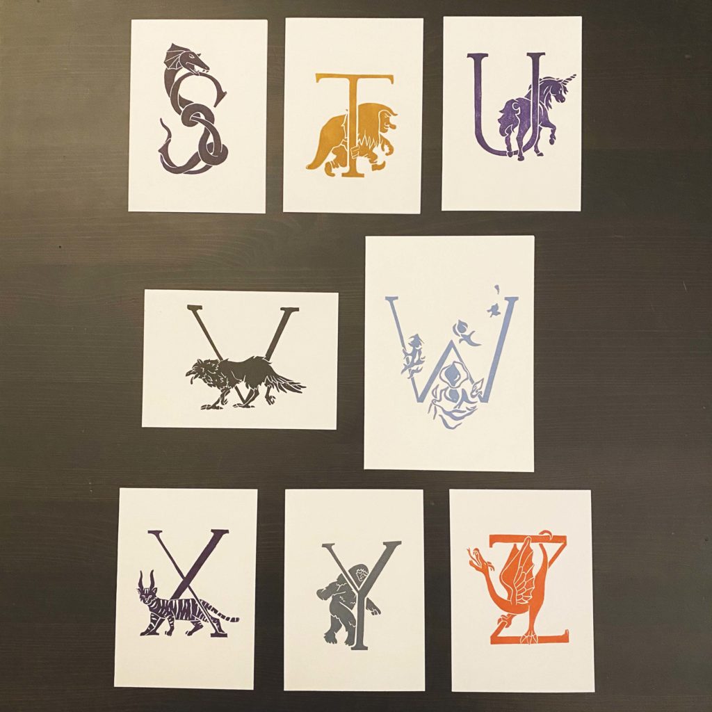 Mythical Creature Alphabet Cards - Quint's Prints